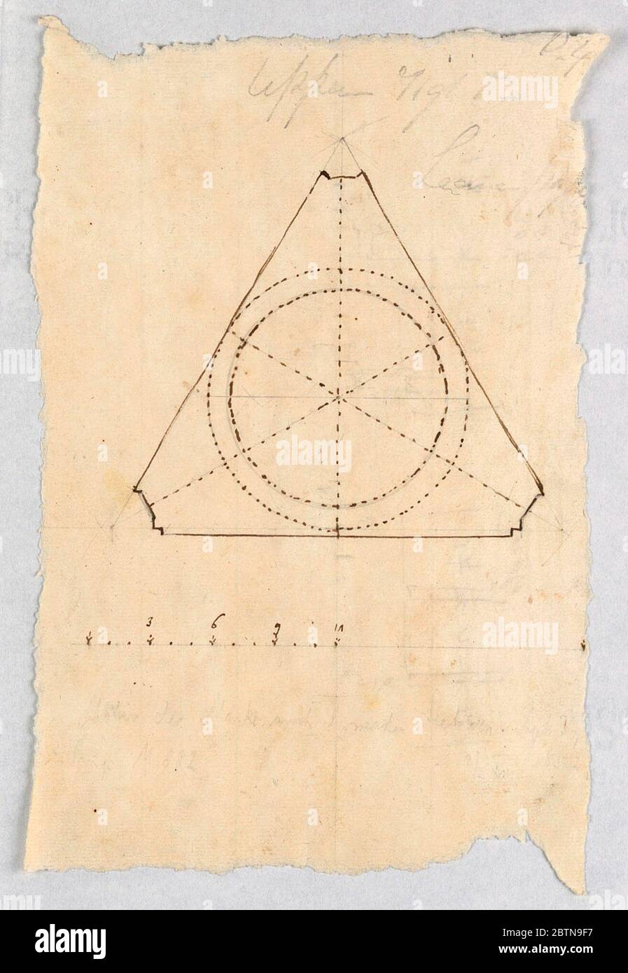 Recto domed triangular room Verso colonnade and a dado. Research in ...