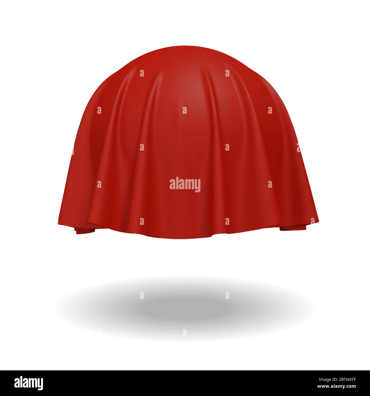 Red draped fabric Stock Vector Images - Alamy