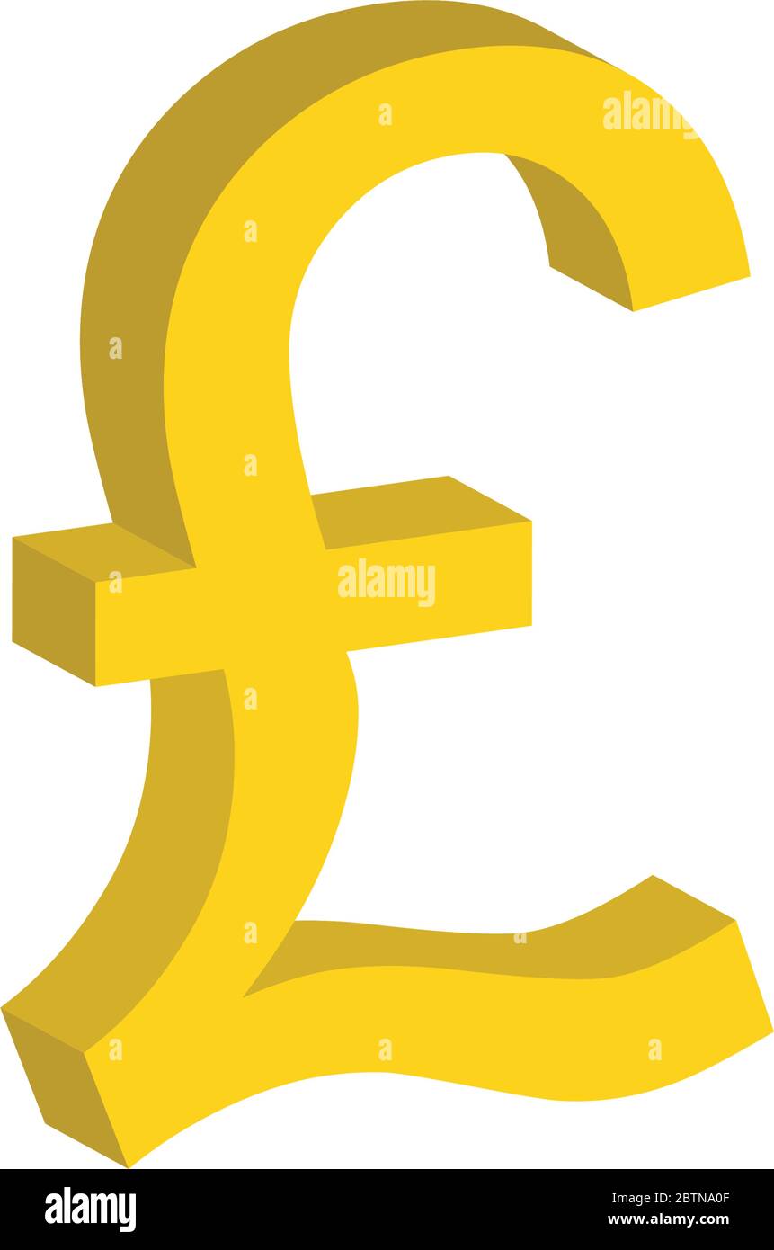 Pound icon. Pound sign. vector icon 3D isometric vector ICON Stock ...