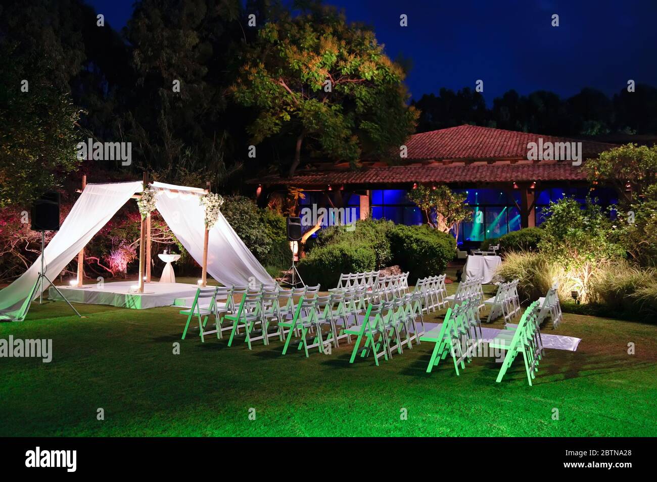 Jewish traditions wedding ceremony. Wedding canopy (chuppah or huppah ...