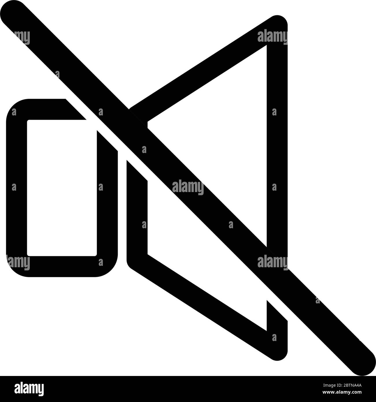 No sound sign Stop sound icon prohibiting sing Stock Vector Image & Art ...