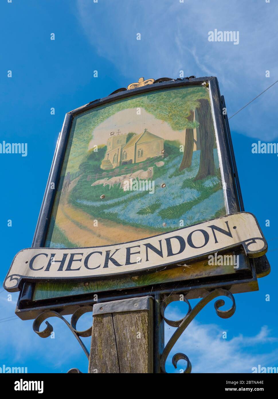 Checkendon Village Sign, Checkendon, Oxfordshire, The Chilterns ...