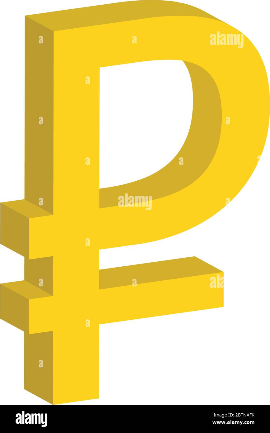russian ruble icon. russian ruble icon 3D isometric vector ICON Stock ...