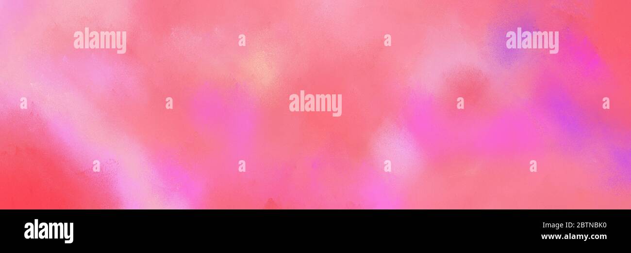 abstract aged horizontal header with hot pink, violet and light pink ...