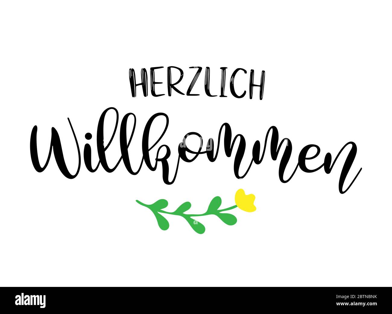 Wilkommen Stock Vector Images - Alamy