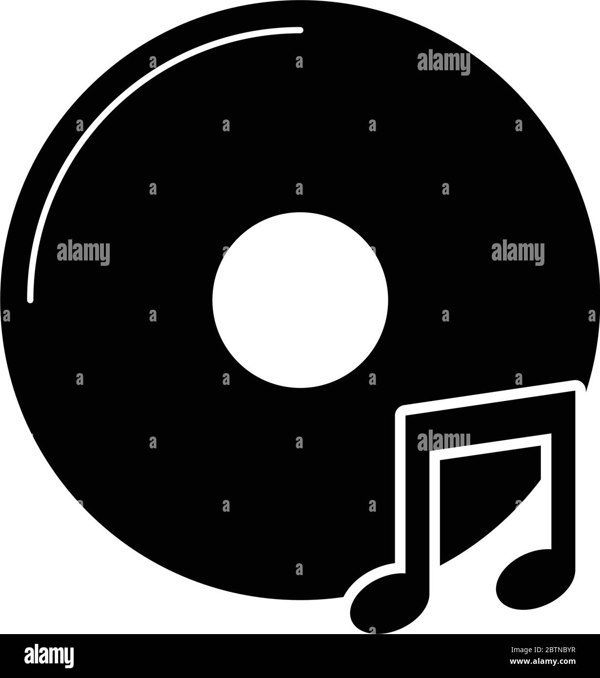 Vinyl disk icon. Music icon vector Stock Vector Image & Art - Alamy