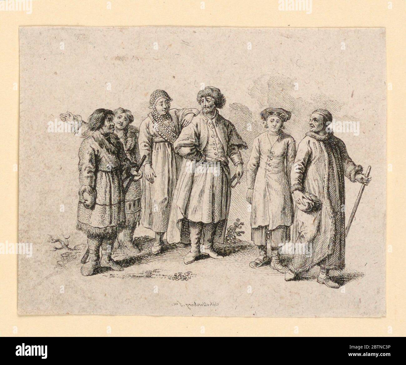 Central illustration of figures in hi-res stock photography and images ...