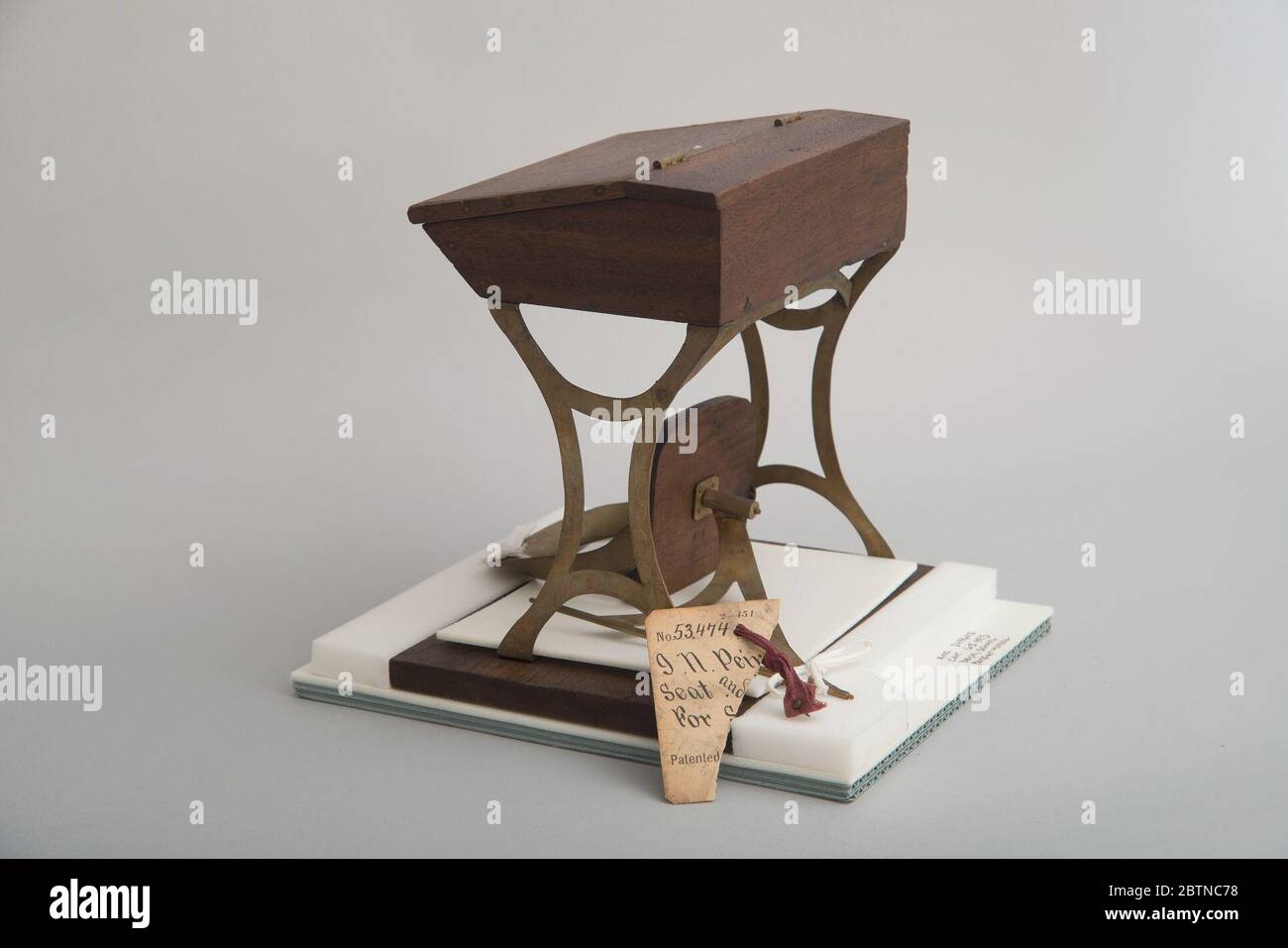 Isaac Newton Peirces 1866 School Desk and Seat Patent Model. Isaac ...