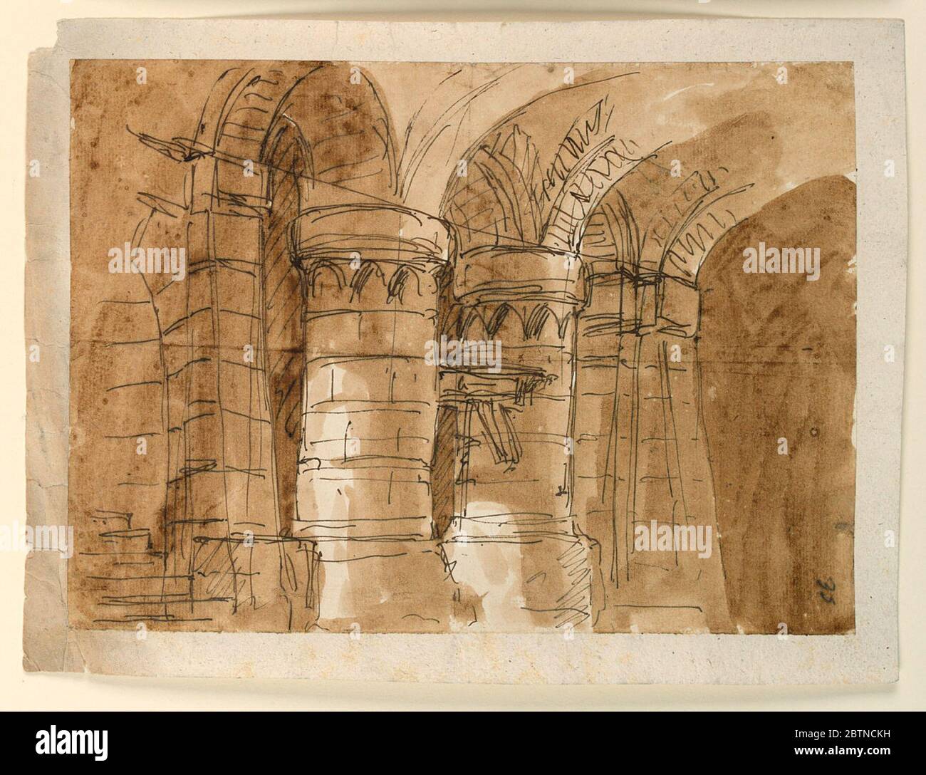 Stage Designs Detail of Gothic Interior. Research in ProgressSome ...