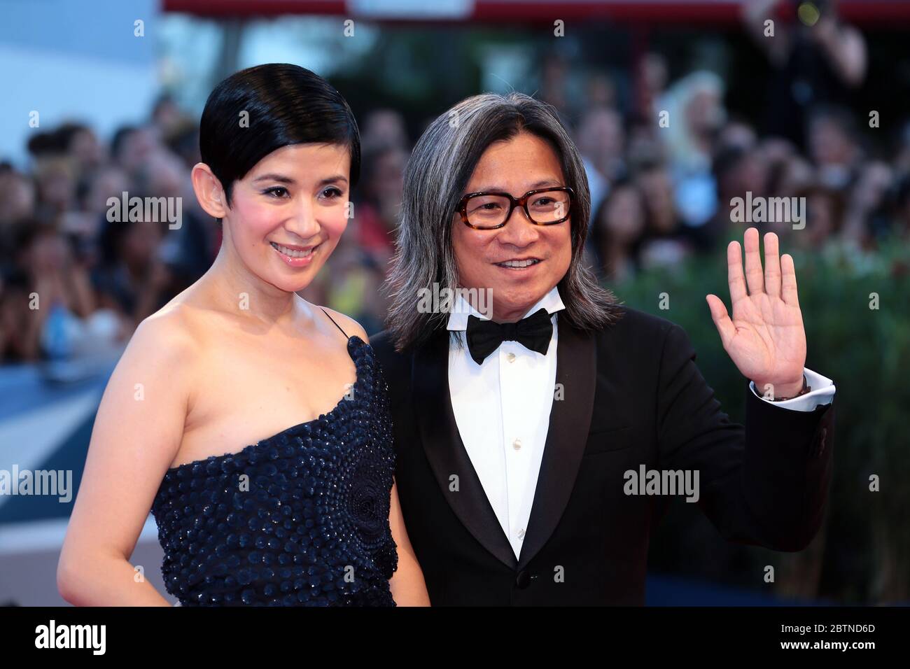 VENICE, ITALY - SEPTEMBER 08: Peter Ho-Sun Chan and his partner Sandra ...