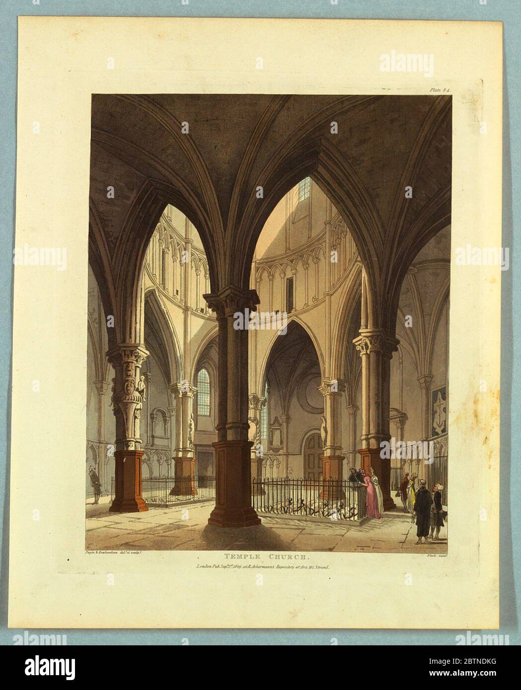 Temple Church from Ackermanns Repository. Research in ProgressInterior ...