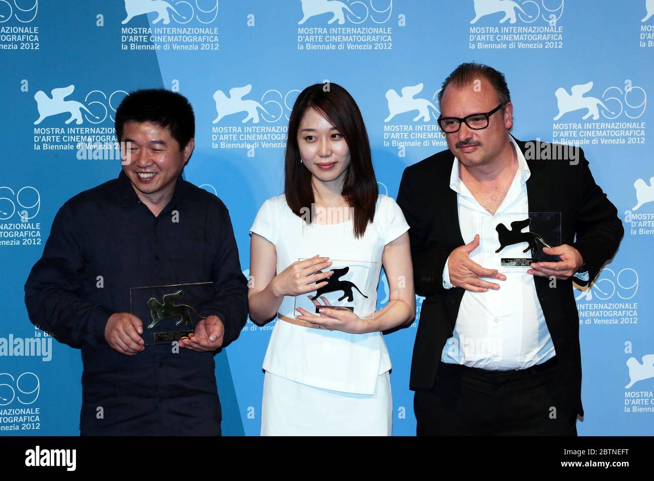 VENICE, ITALY - SEPTEMBER 08: Wang Bing, Yoo Min-Young and Frederic ...