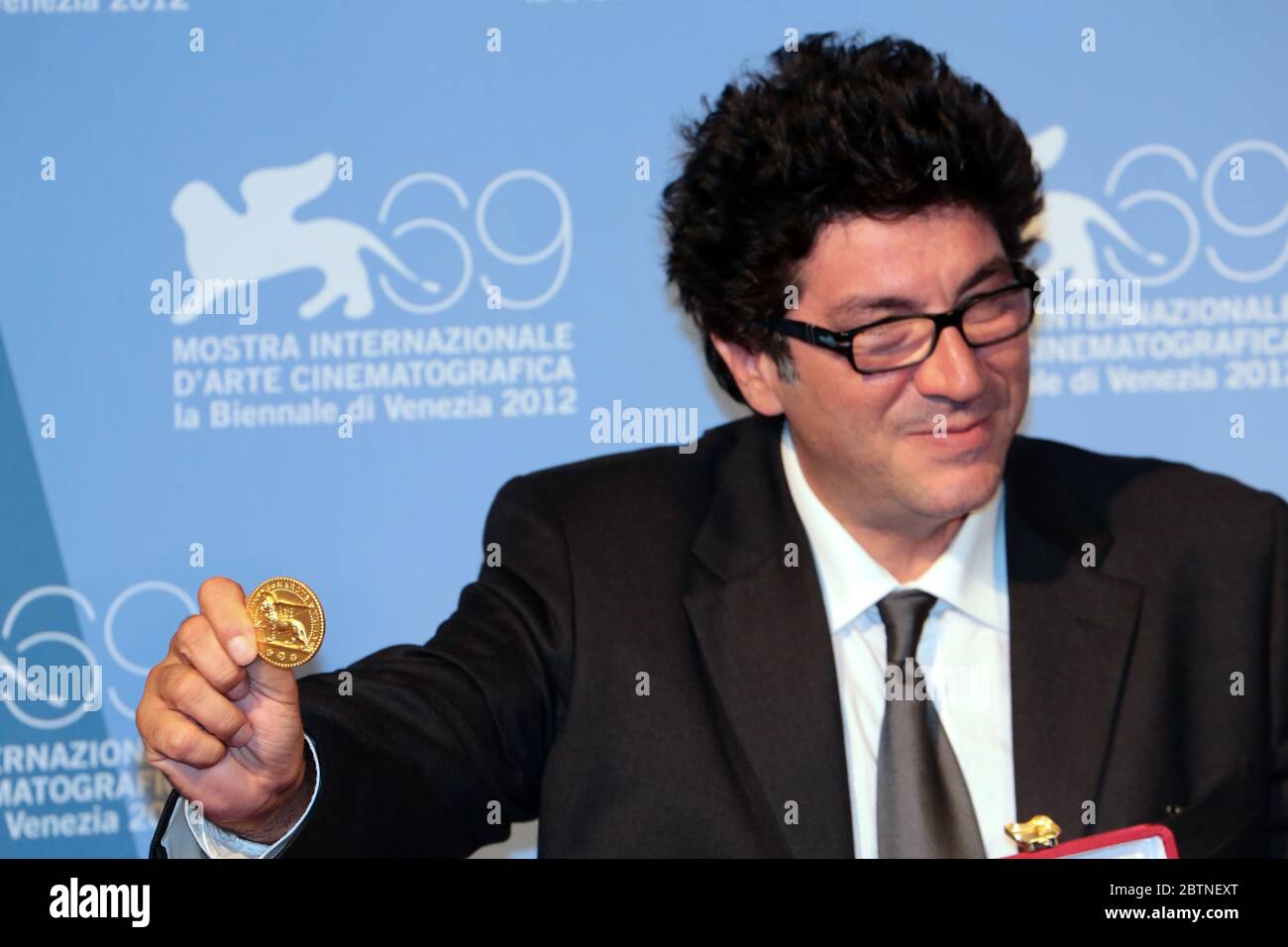 VENICE, ITALY - SEPTEMBER 08: Daniele Cipri wins the Award for the Best ...