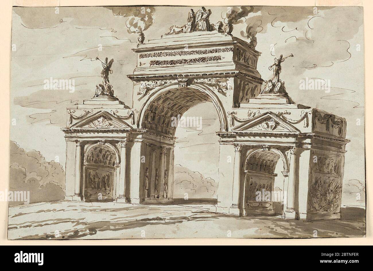 Triumphal arch in honor of the emperor. Research in ProgressObliquely ...