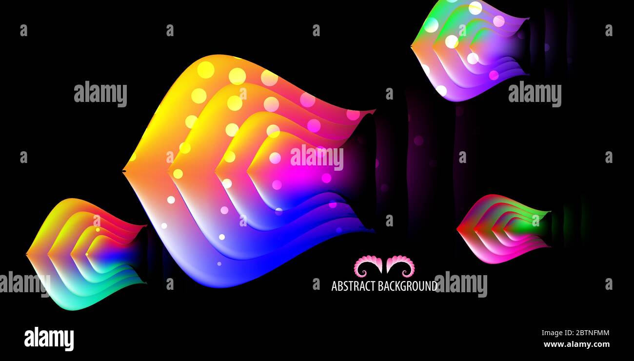 Abstract colorful background creative graphics template with blended ...