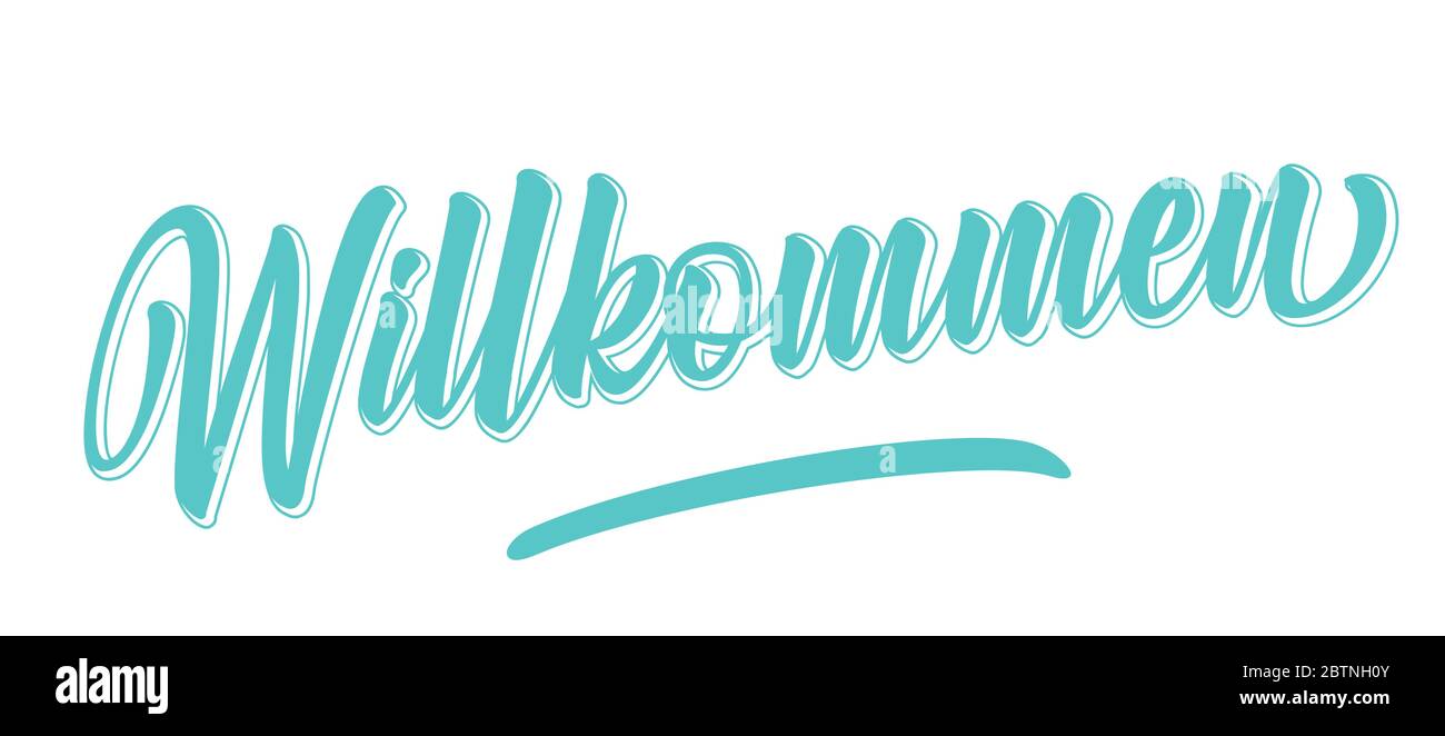 Wilkommen Stock Vector Images - Alamy
