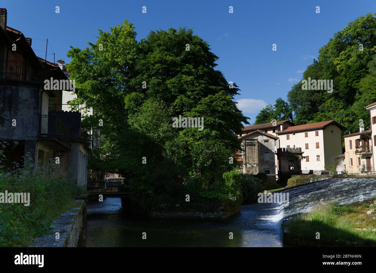 Italy, the charming village of Polcenigo in the Friuli Venezia Giulia ...