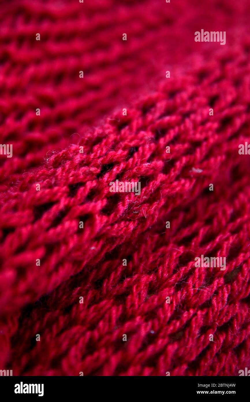 Red knitting hi-res stock photography and images - Alamy