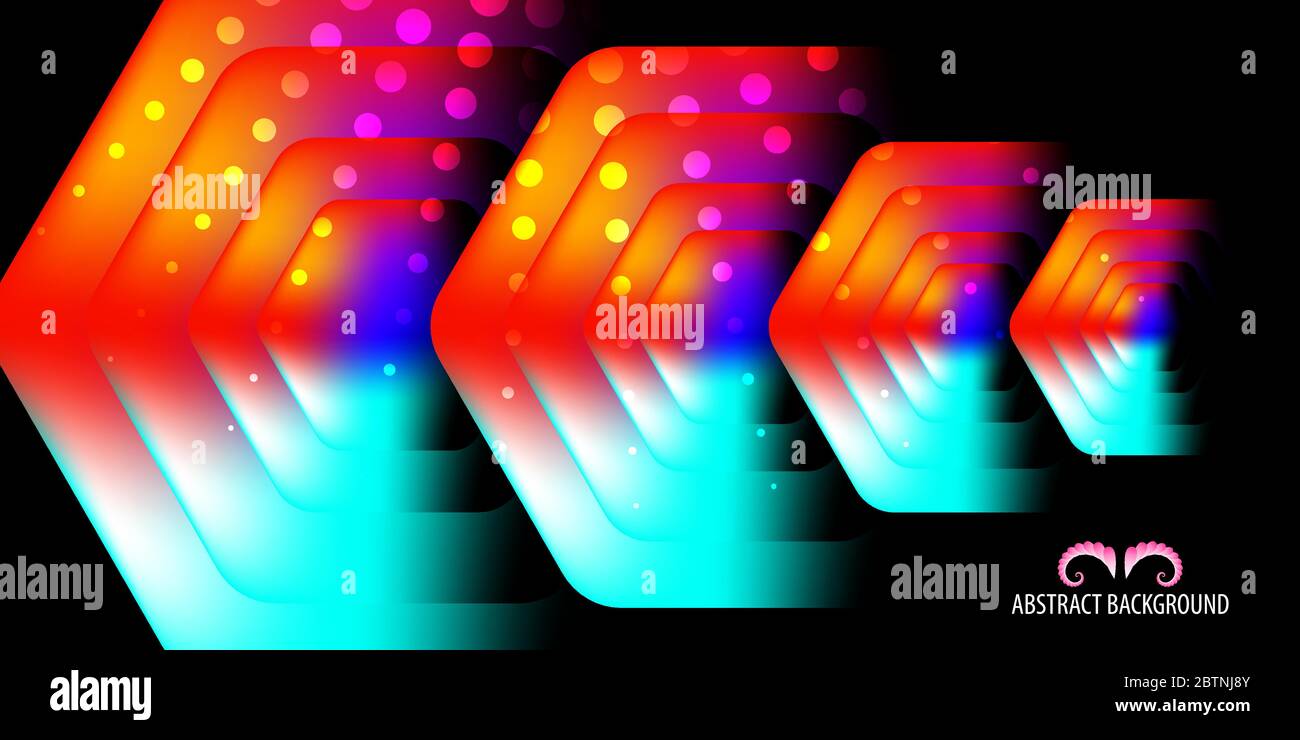Abstract colorful background creative graphics template with blended ...