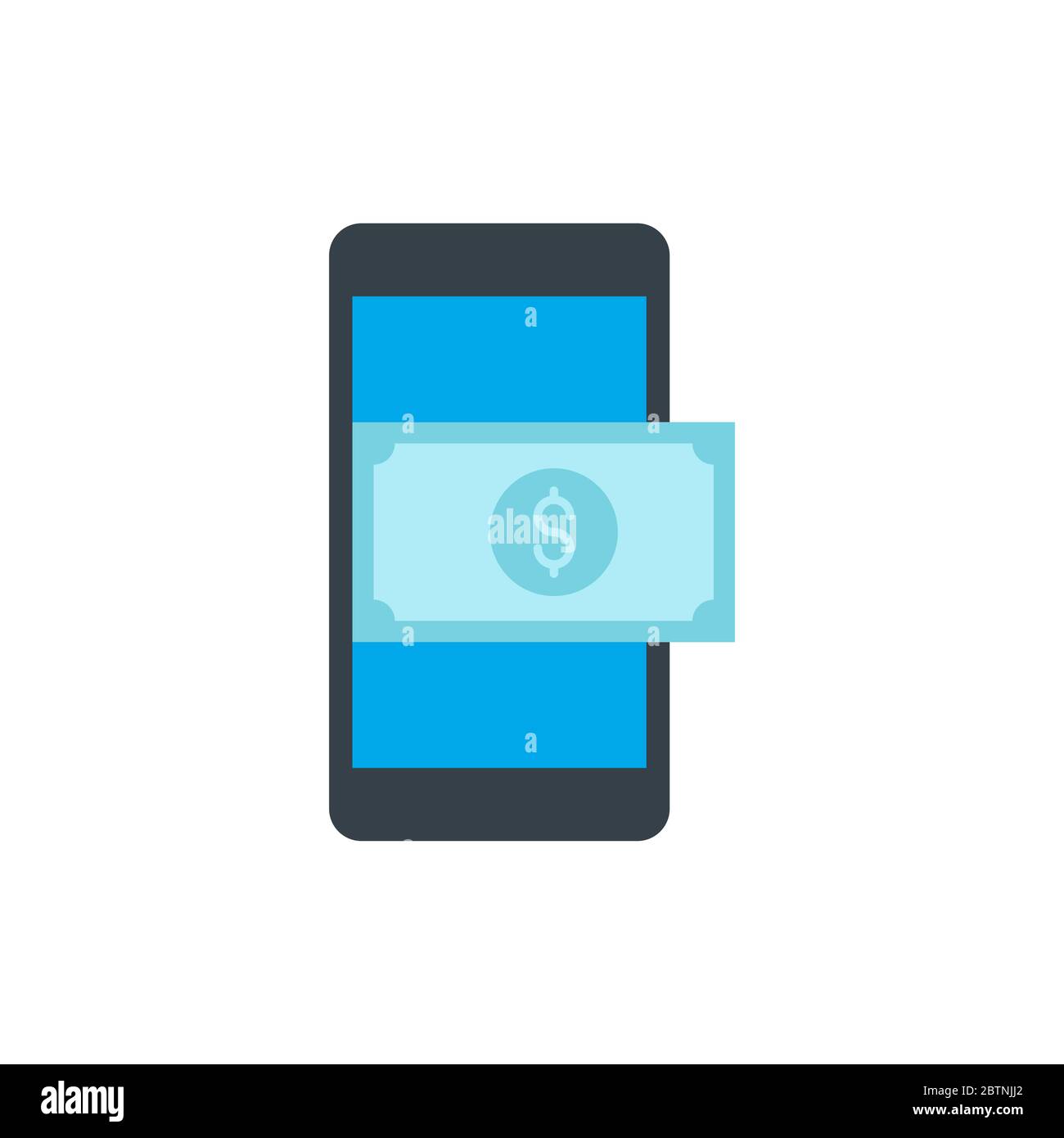 Mobile payment vector icon symbol transaction isolated on white ...