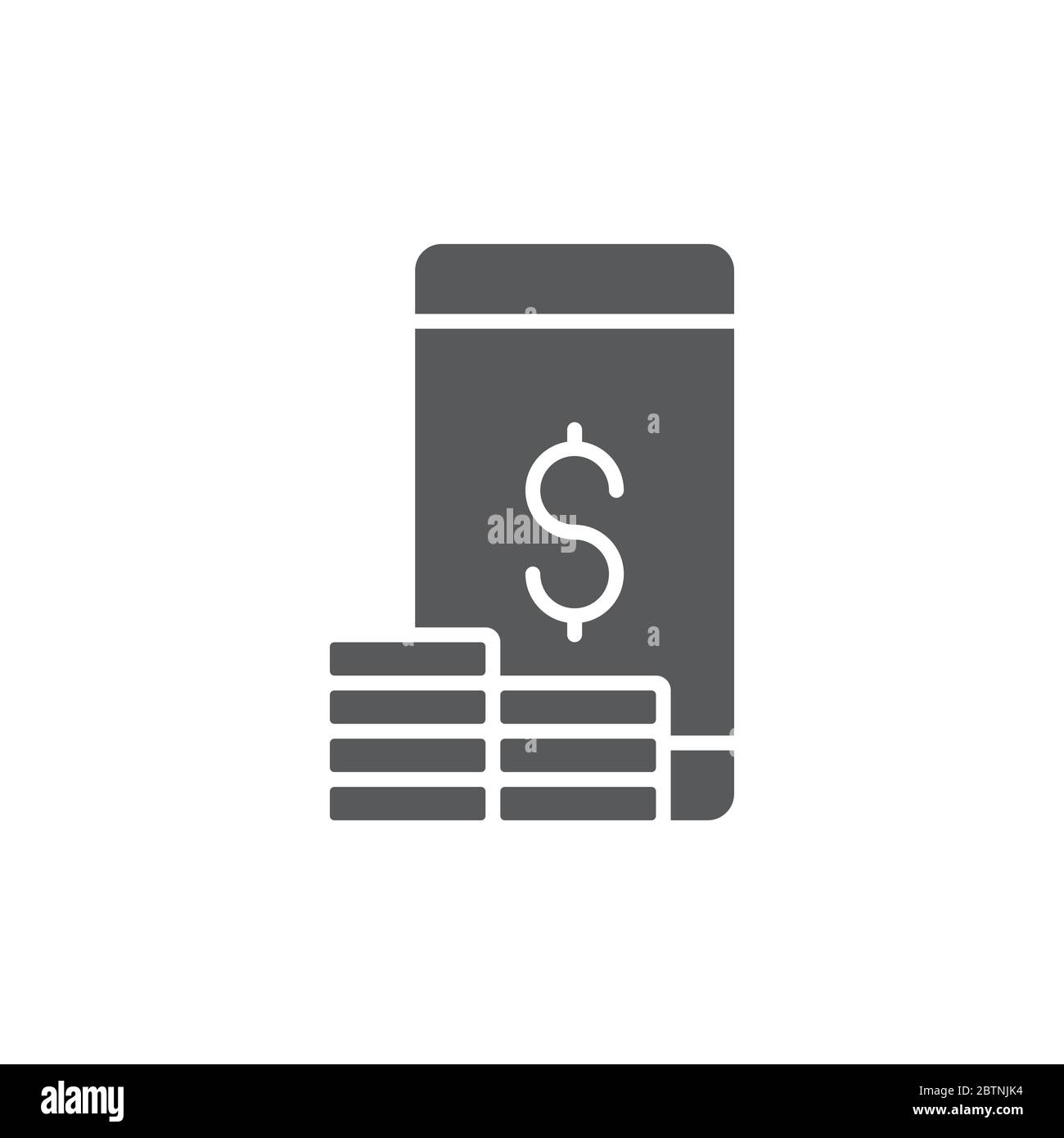 Mobile payment vector icon symbol transaction isolated on white ...