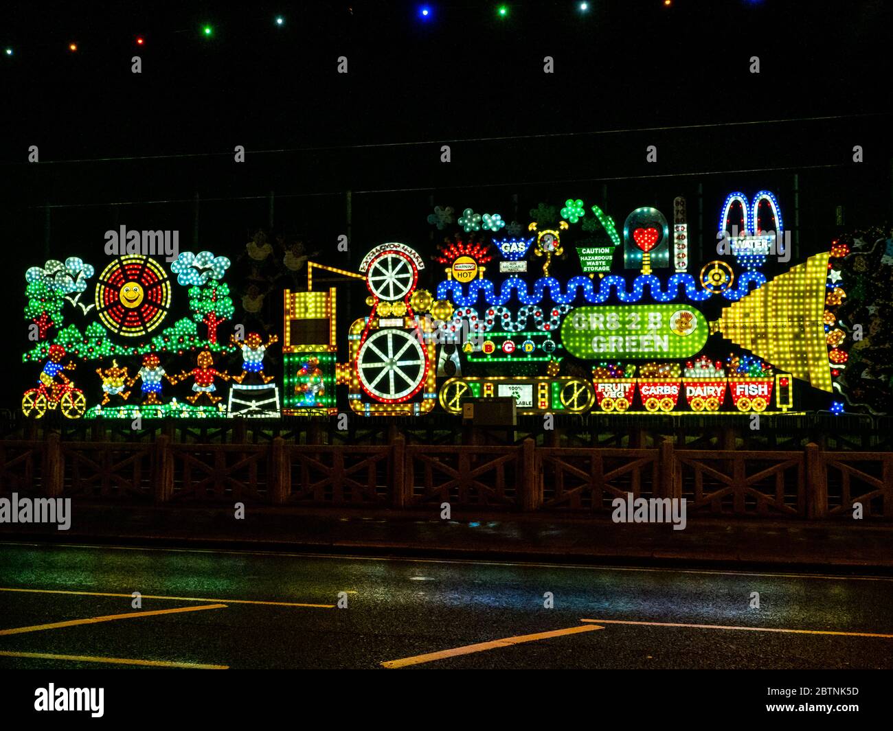 Blackpool Illuminations 2019 Seafront Lancashire England Stock Photo ...