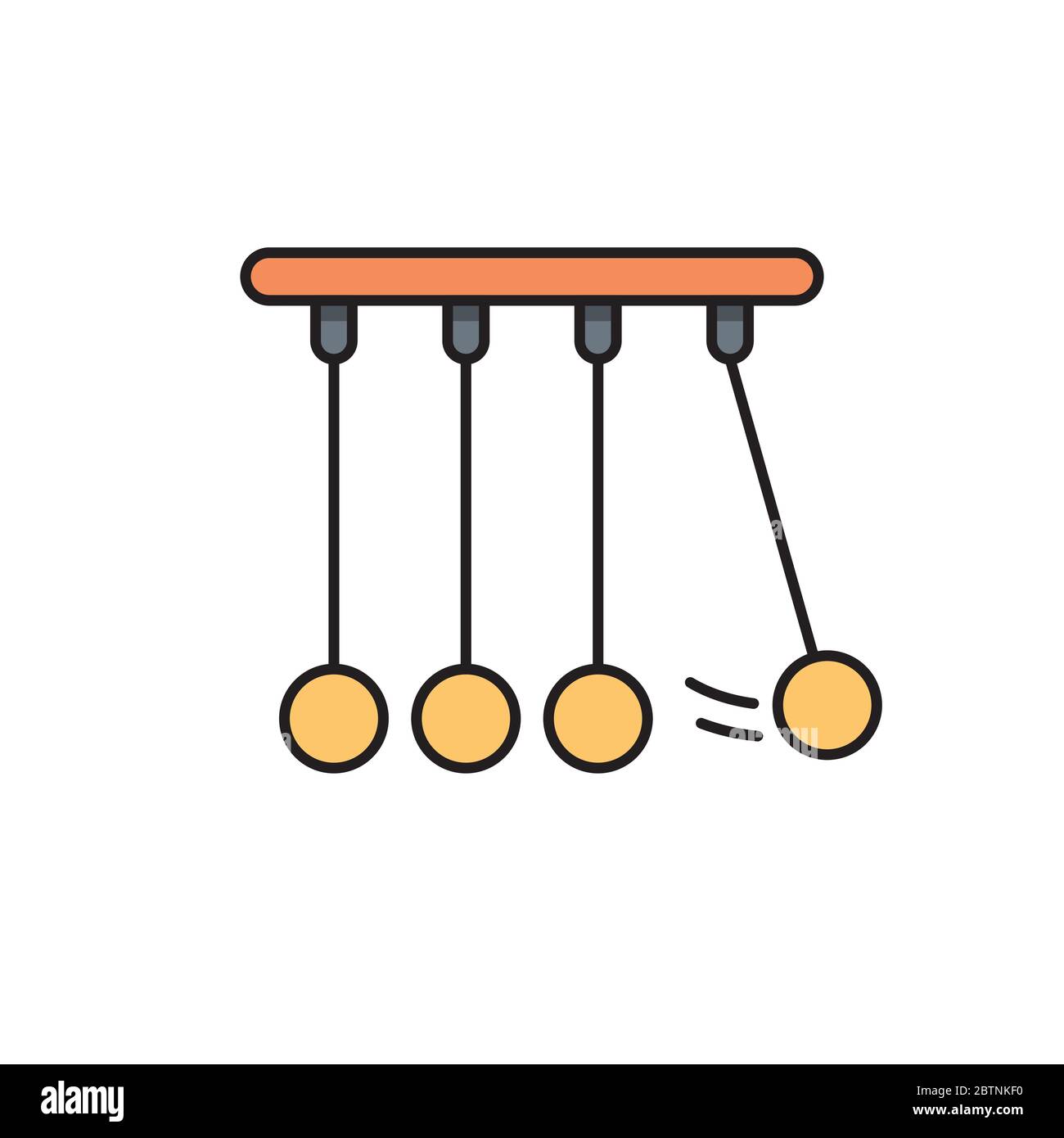 Physics vector icon symbol isolated on white background Stock Vector ...