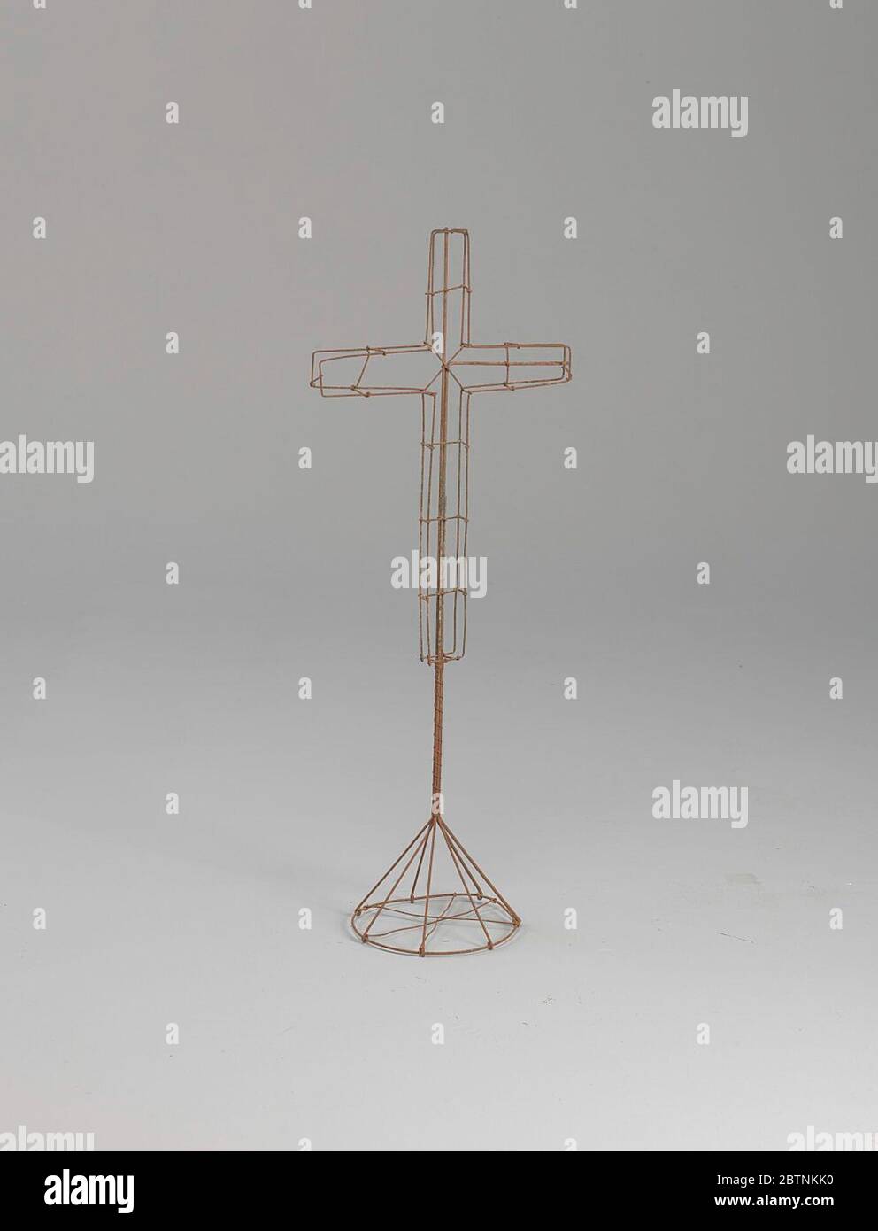 Wire frame cross on stand. The Cross was one of the most frequently ...