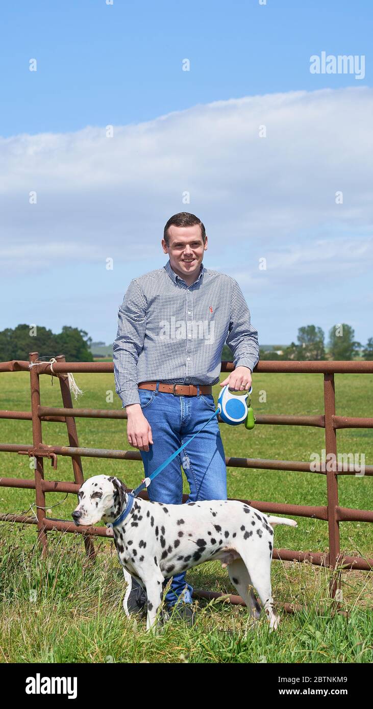 Alves, Moray, UK. 26th May, 2020. UK. This is MP Douglas Ross, MP for ...
