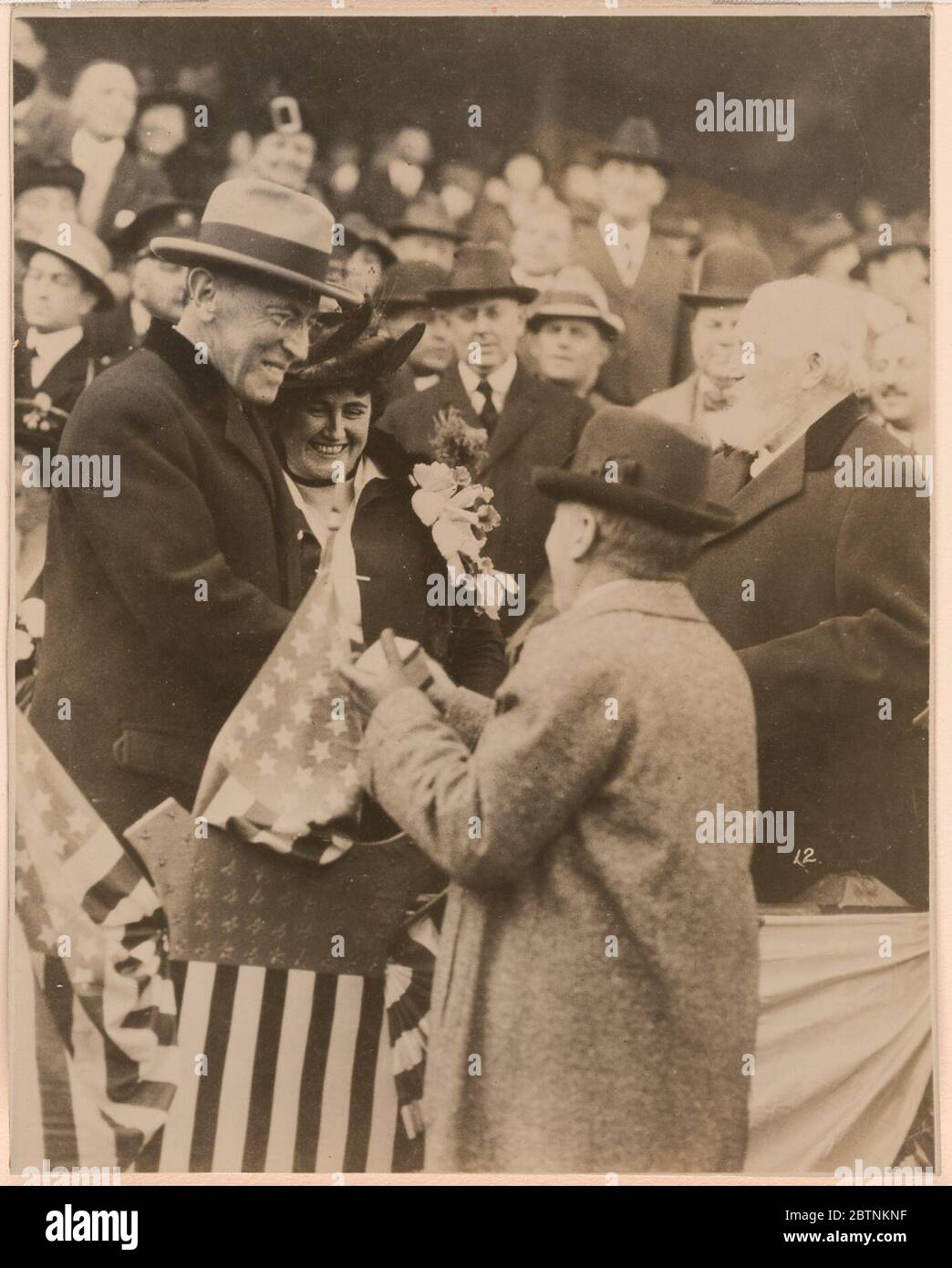 Woodrow and Edith Wilson Stock Photo - Alamy