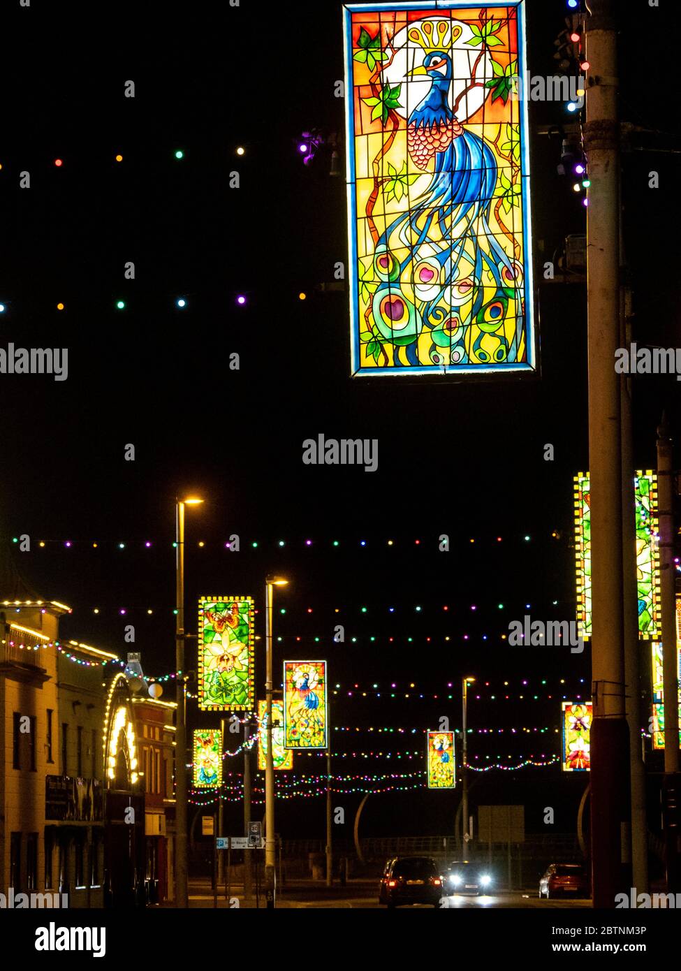Blackpool Illuminations 2019 Seafront Lancashire England Stock Photo ...
