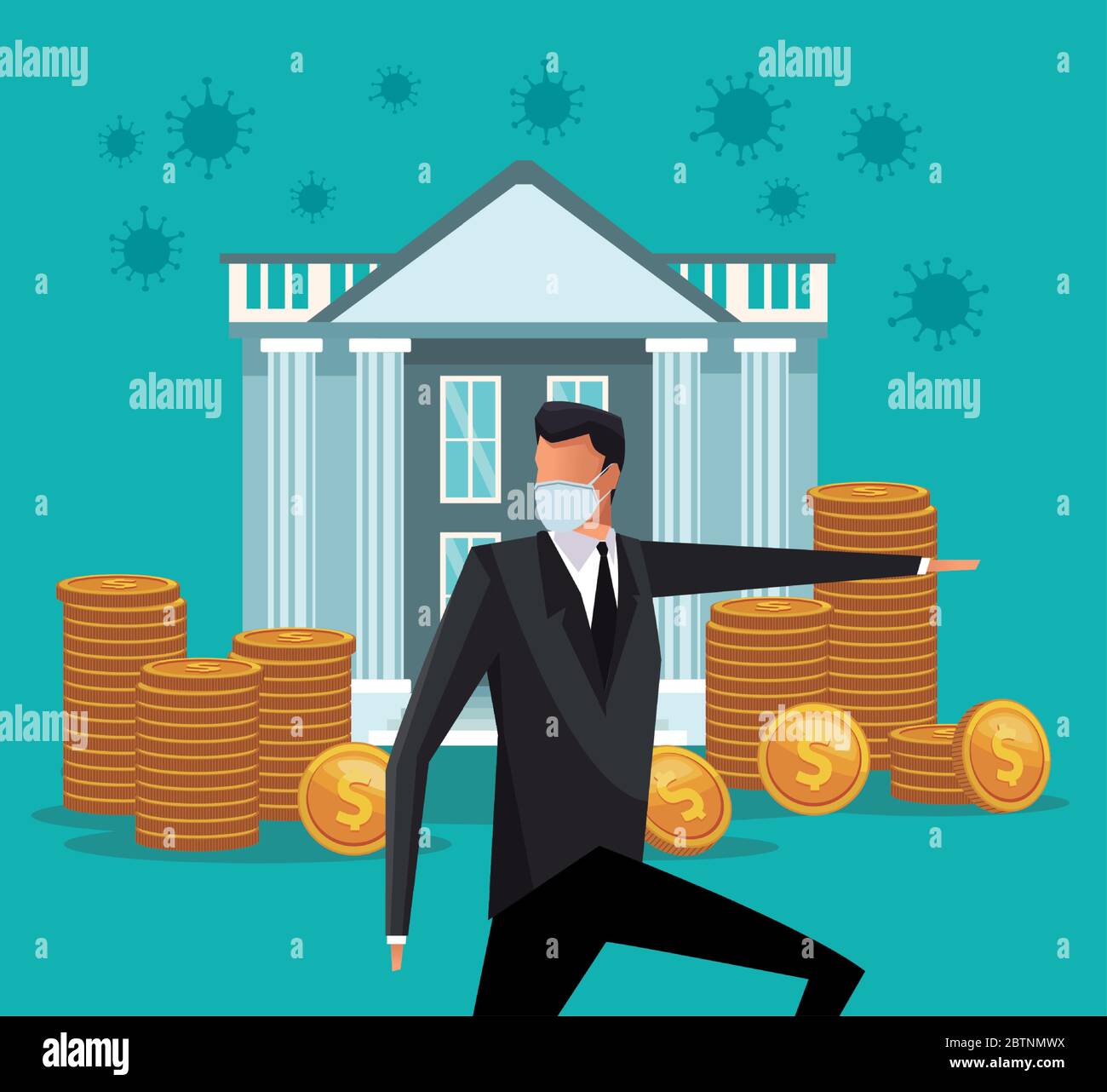 Outbreak bank Stock Vector Images - Alamy