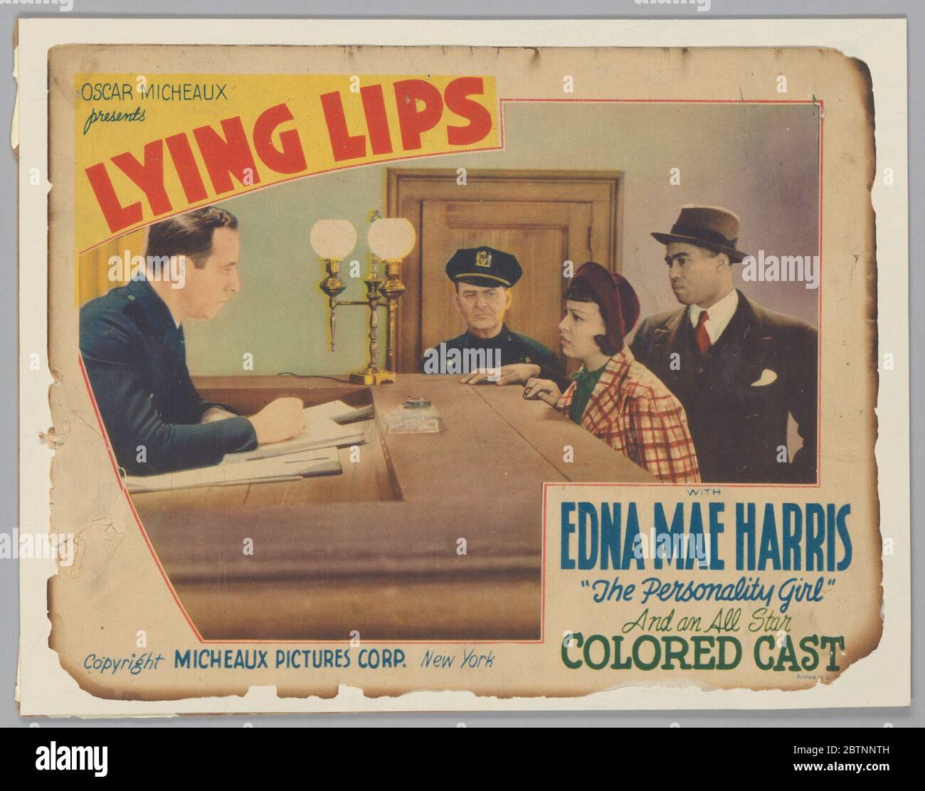 Lobby card for Lying Lips. A lobby card for the movie "Lying Lips". The ...