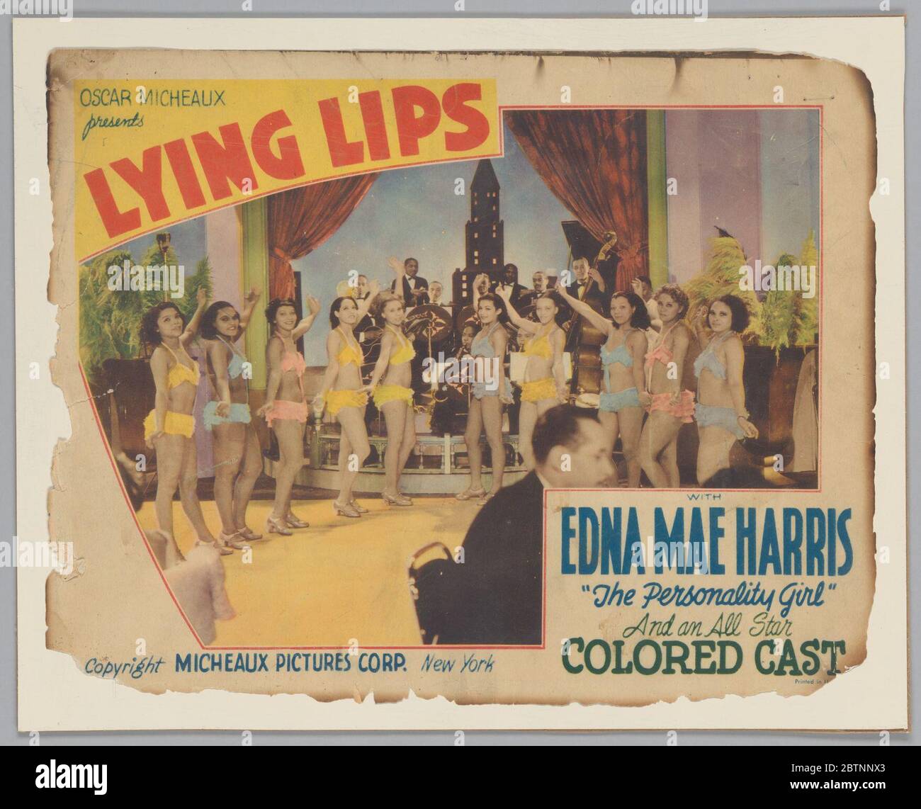 Lobby card for Lying Lips. A lobby card for the movie "Lying Lips". The ...