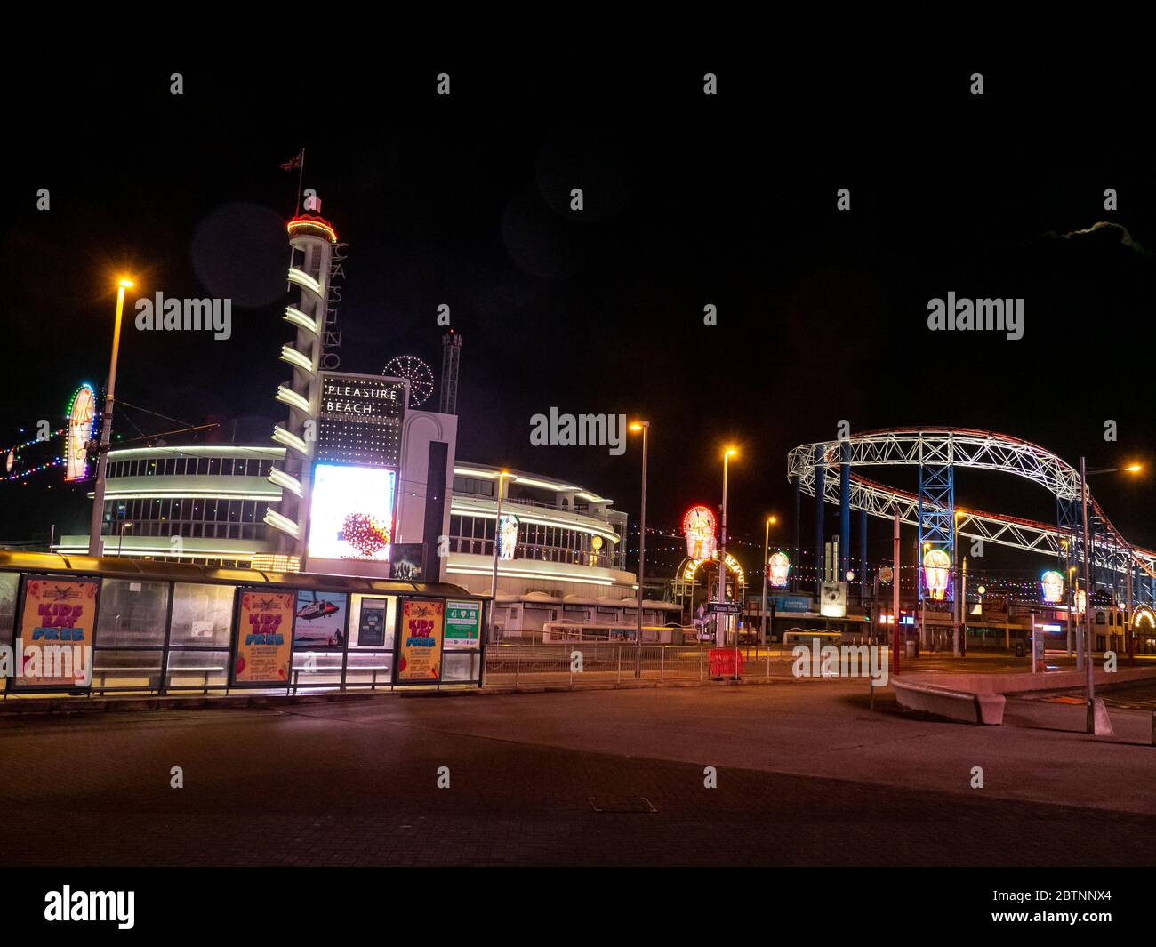 Blackpool Illuminations 2019 Seafront Lancashire England Stock Photo ...