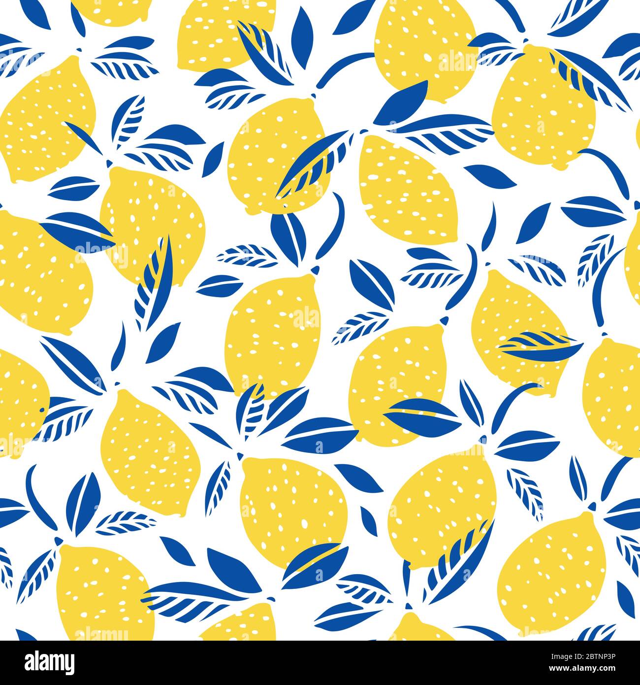 Vector lemon citrus pattern. Graphic modern summer repeating design ...