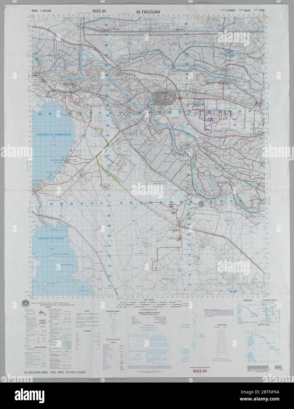 Map of AlFallujah Iraq used by Andre M Jones during the Iraq War. Map ...