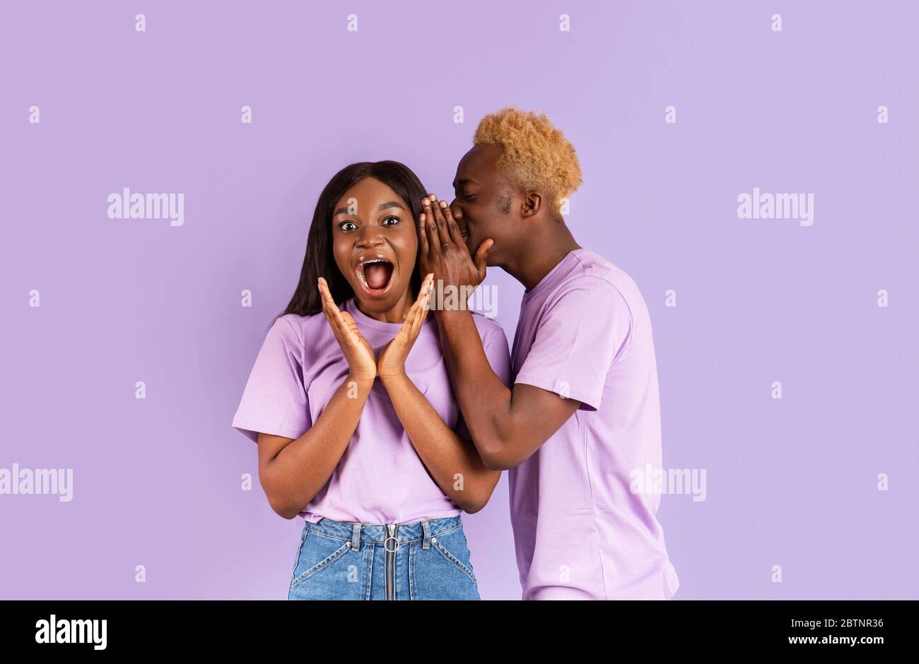 Man gossip hi-res stock photography and images - Alamy