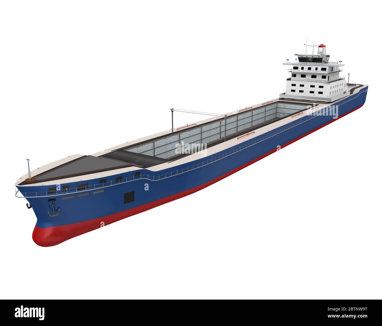 Freight Ship Isolated Stock Photo - Alamy