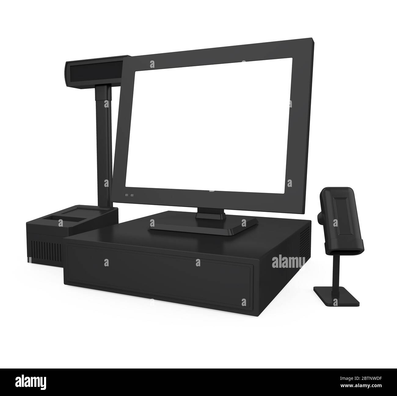 Screen computer system device Cut Out Stock Images & Pictures - Alamy