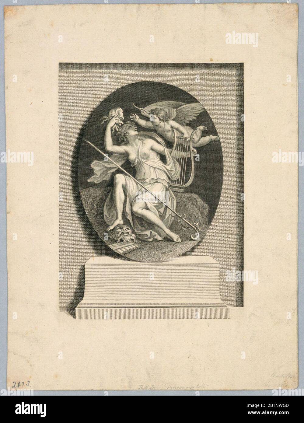 Muse with the Dramatic Masks. Research in ProgressAn oval (vertical) on ...