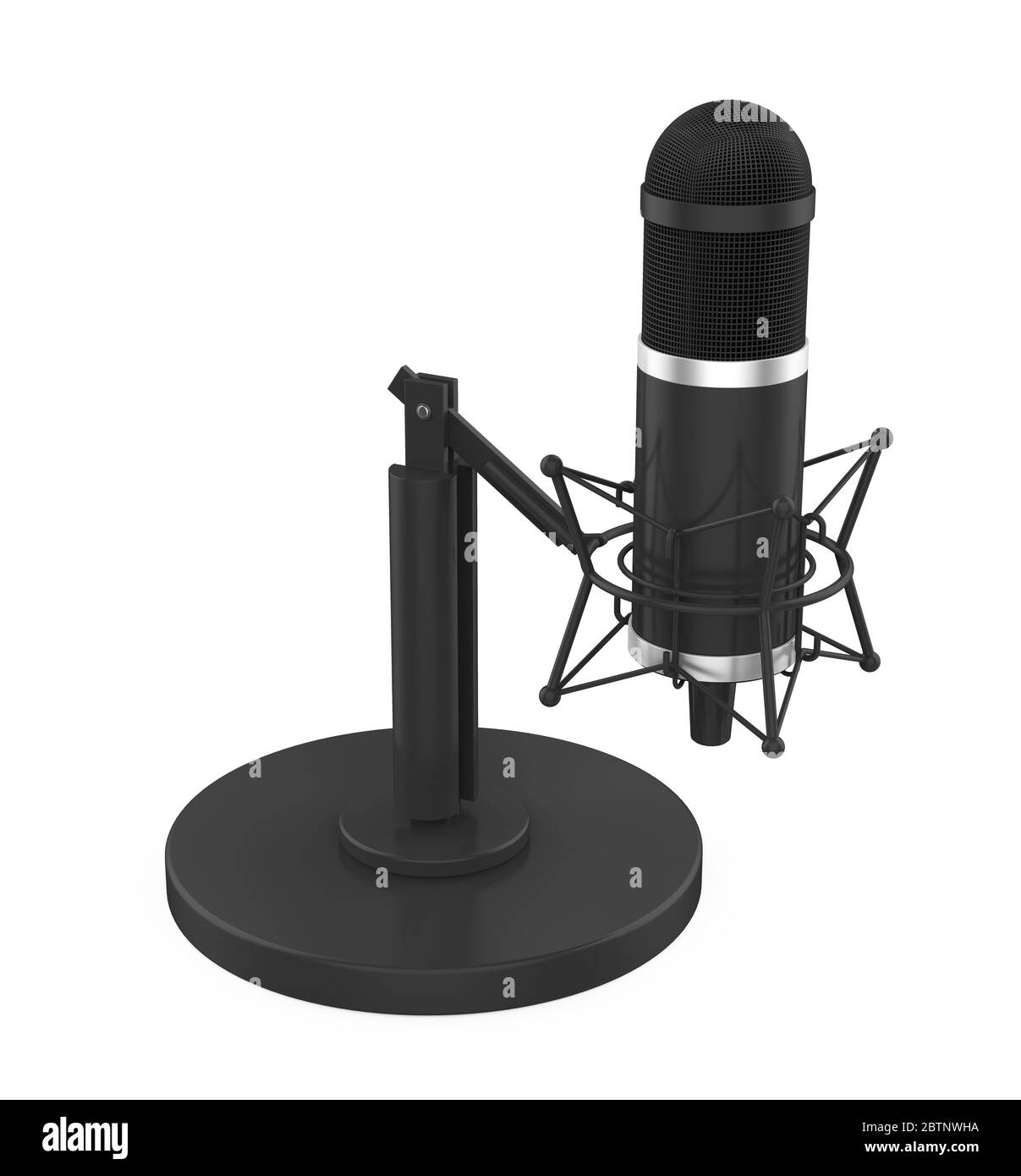 Studio Microphone Isolated Stock Photo - Alamy