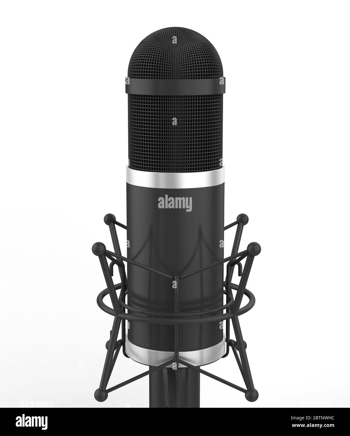 Studio Microphone Isolated Stock Photo - Alamy