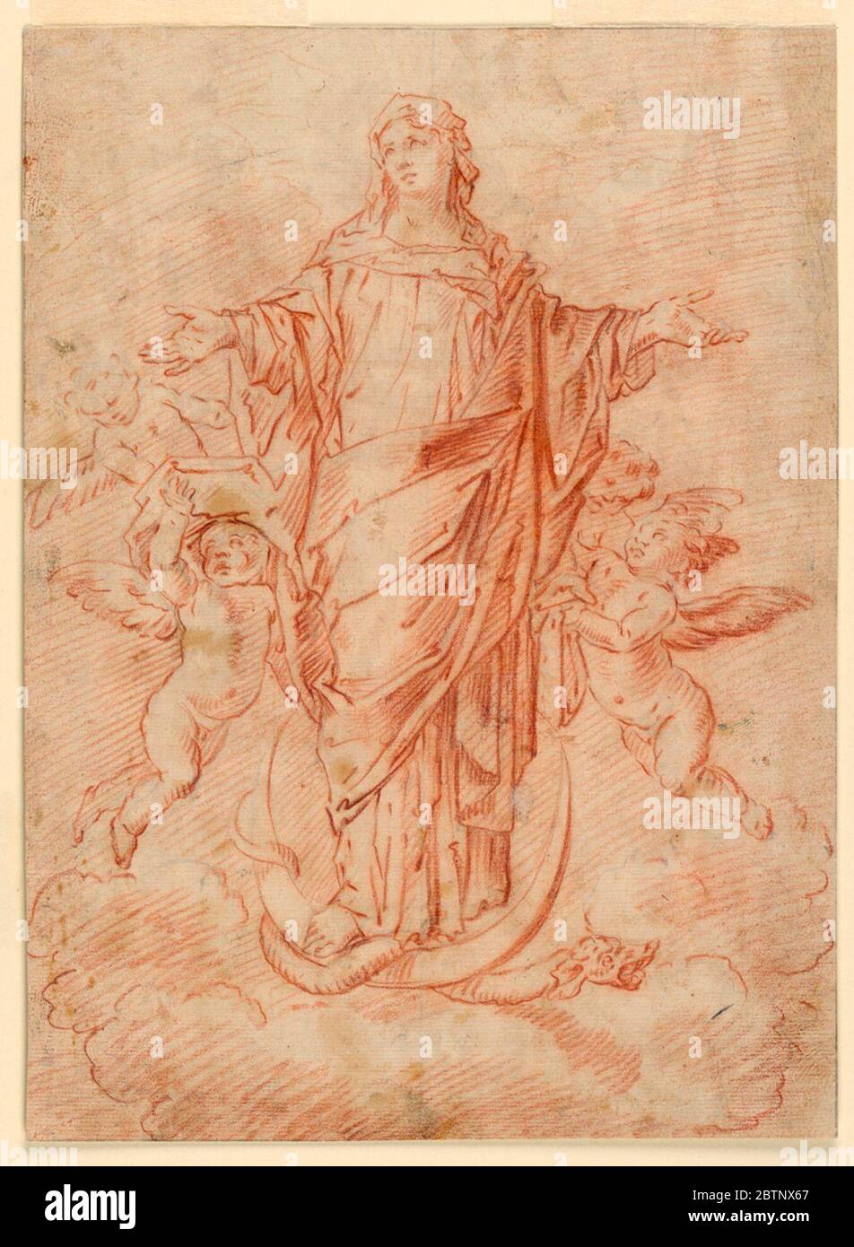Assumption of Mary. Research in ProgressMary is shown with outspread ...
