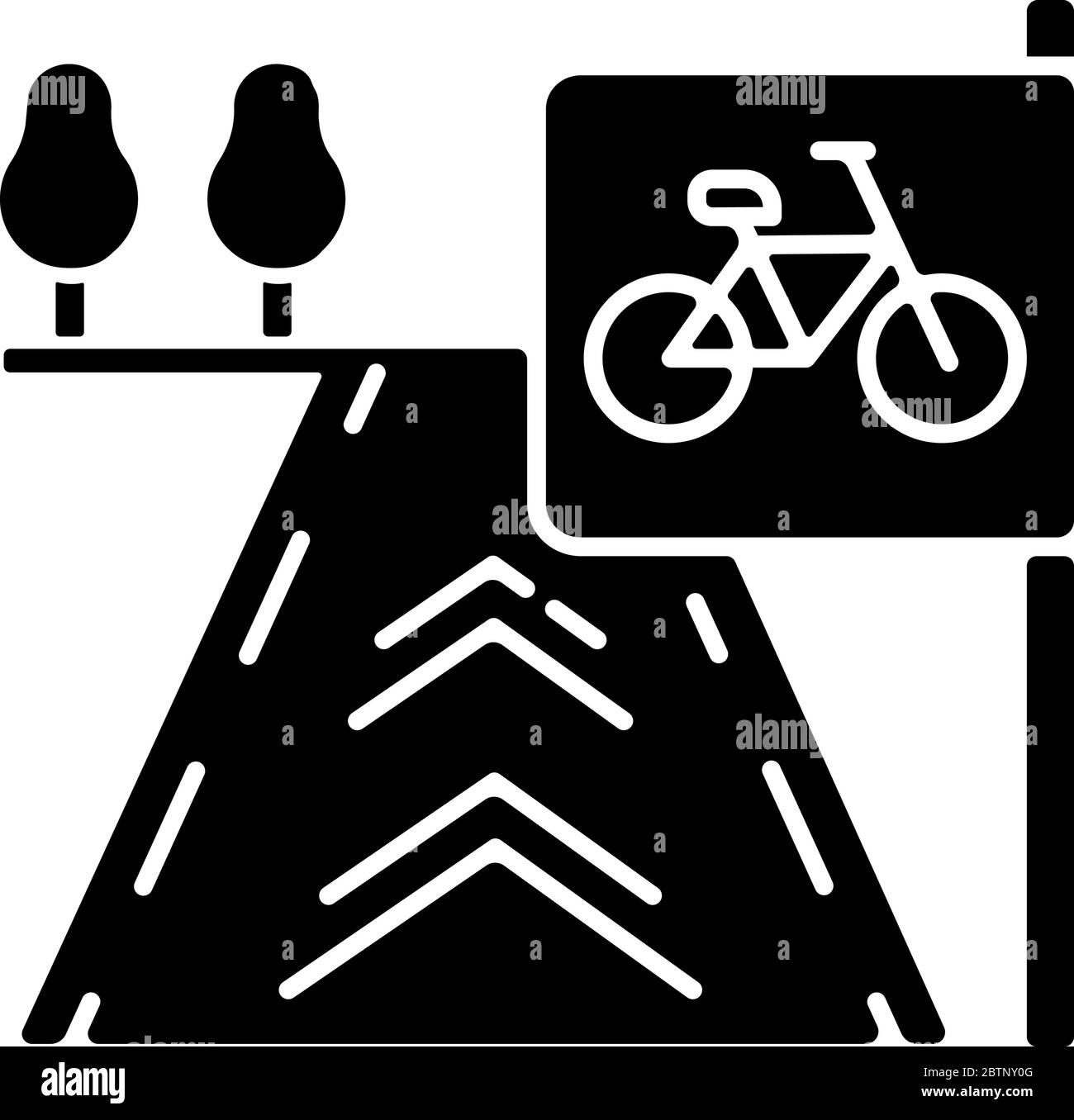 Bicycle bike lane biking safety Cut Out Stock Images & Pictures - Alamy