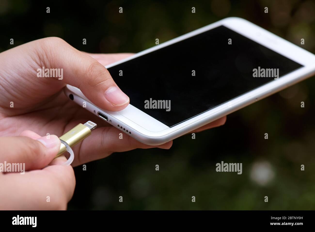 Plugging in telephone hi-res stock photography and images - Alamy