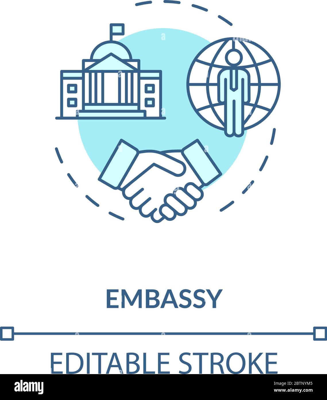 Embassy concept icon Stock Vector Image & Art - Alamy