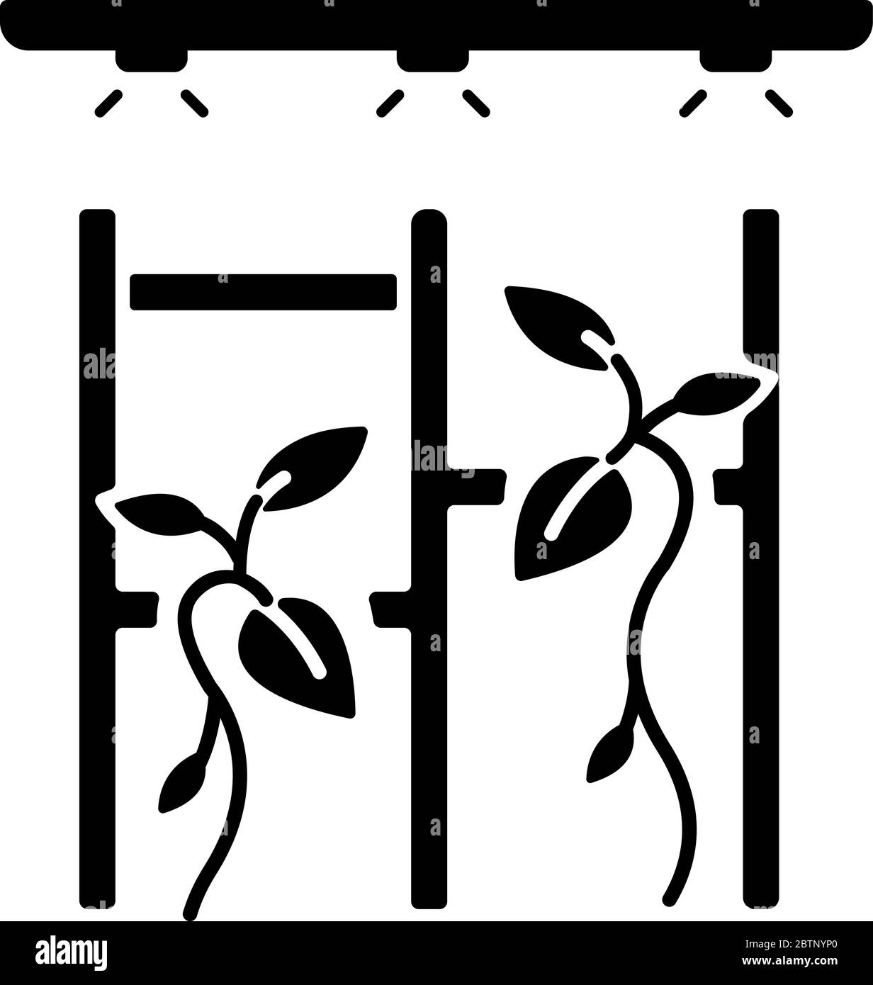 Vertical garden black glyph icon Stock Vector Image & Art - Alamy