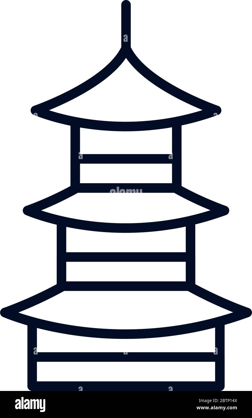 Kyoto traditional house Stock Vector Images - Alamy