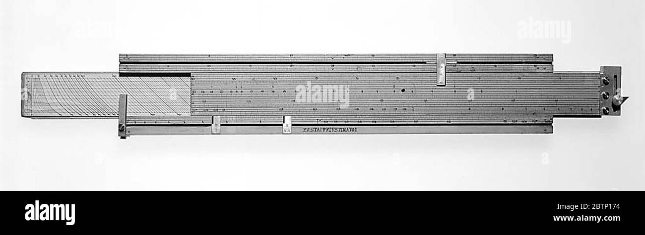 Patent Model for Estimator Slide Rule Invented by Fredric Maurice ...